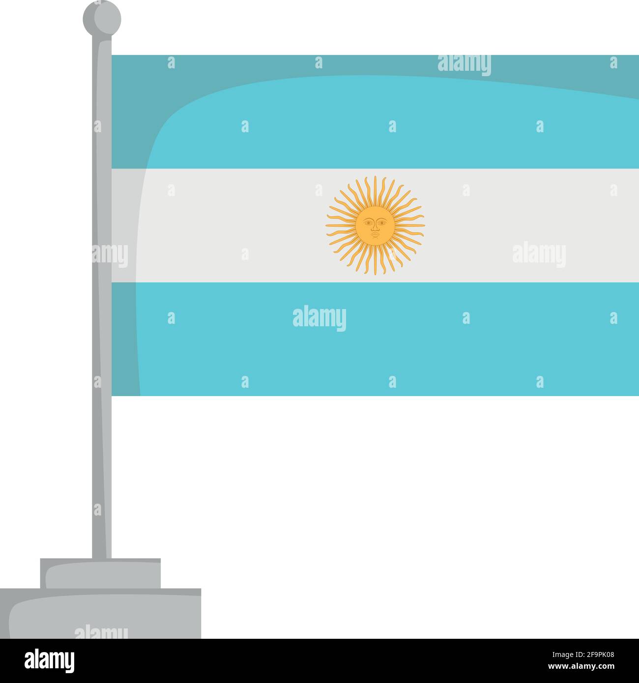 Small Argentina Flag Clip Art