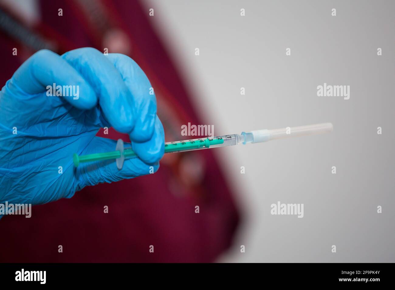 22.03.2021, Bremen, Bremen, Germany - Corona vaccination: Part of the ...