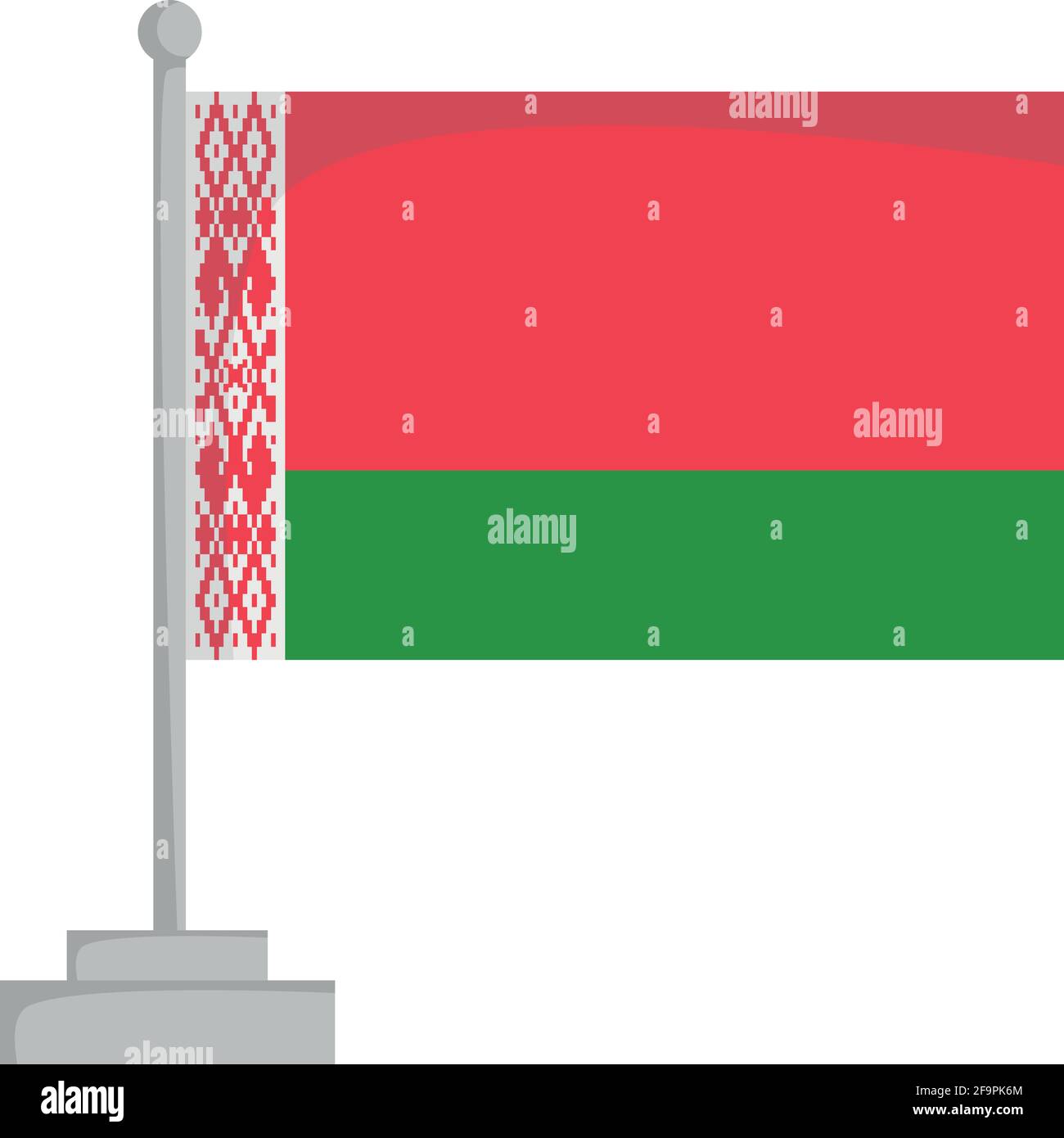 National flag of Belarus Vector Illustration Stock Vector Image & Art ...
