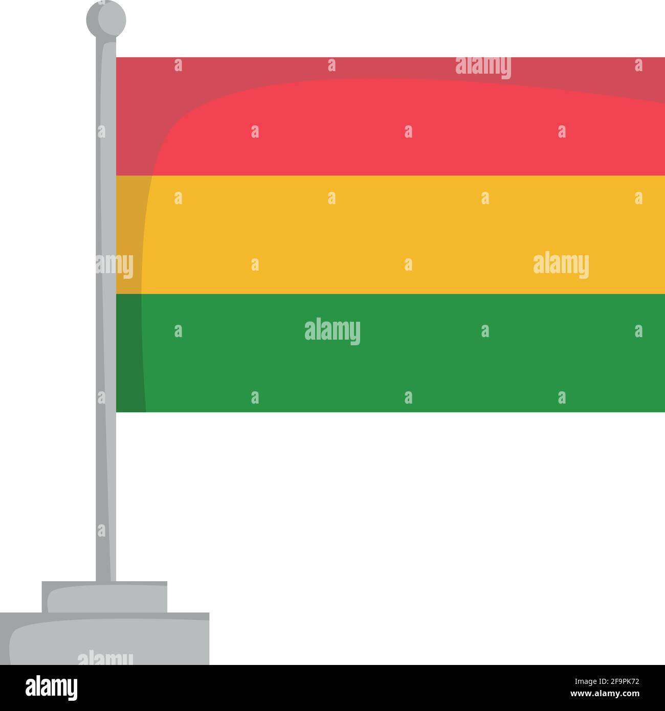 National flag of Bolivia Vector Illustration Stock Vector Image & Art ...