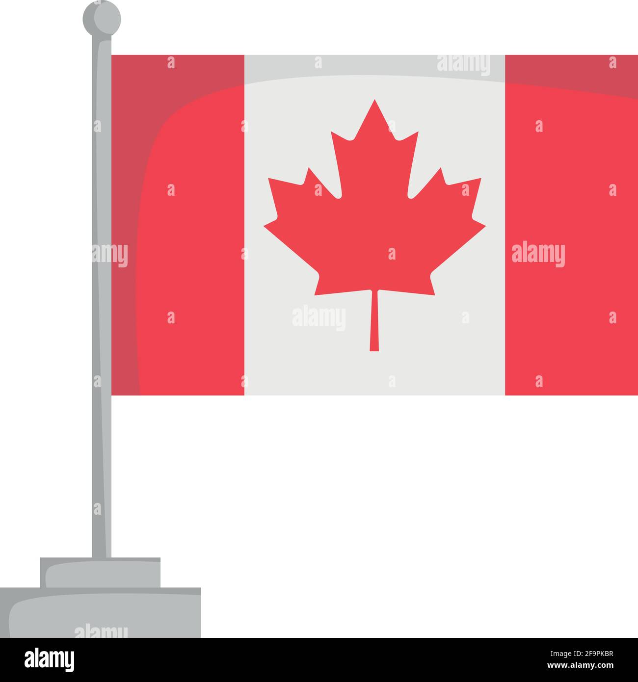 National flag of Canada Vector Illustration Stock Vector Image & Art ...