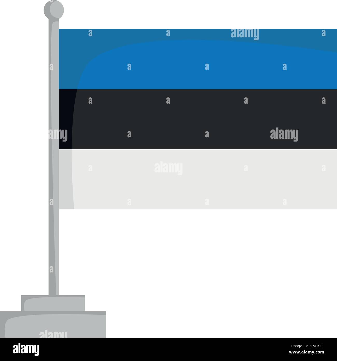 National flag of Estonia Vector Illustration Stock Vector Image & Art ...