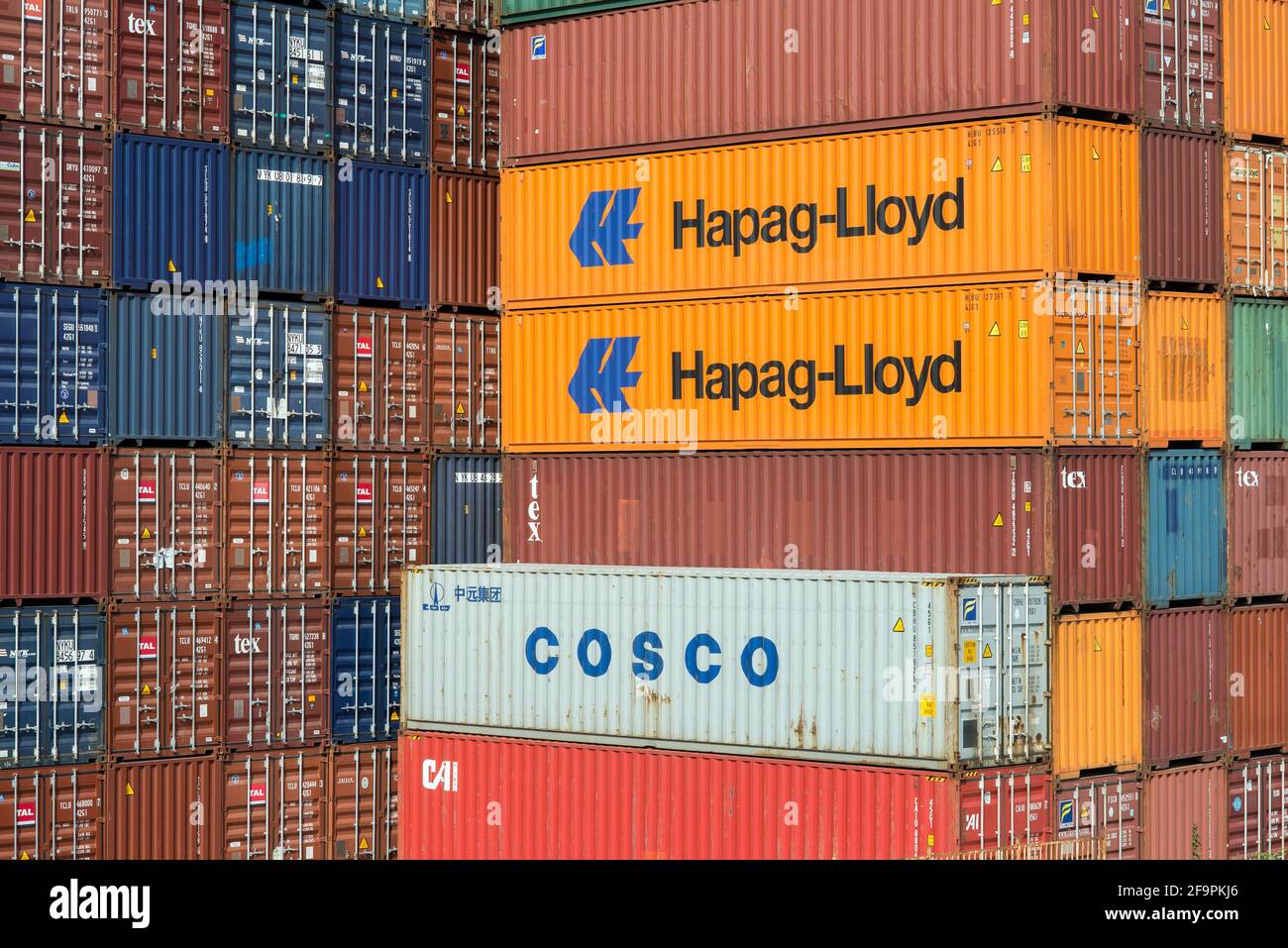 Container stacking area hi-res stock photography and images - Alamy