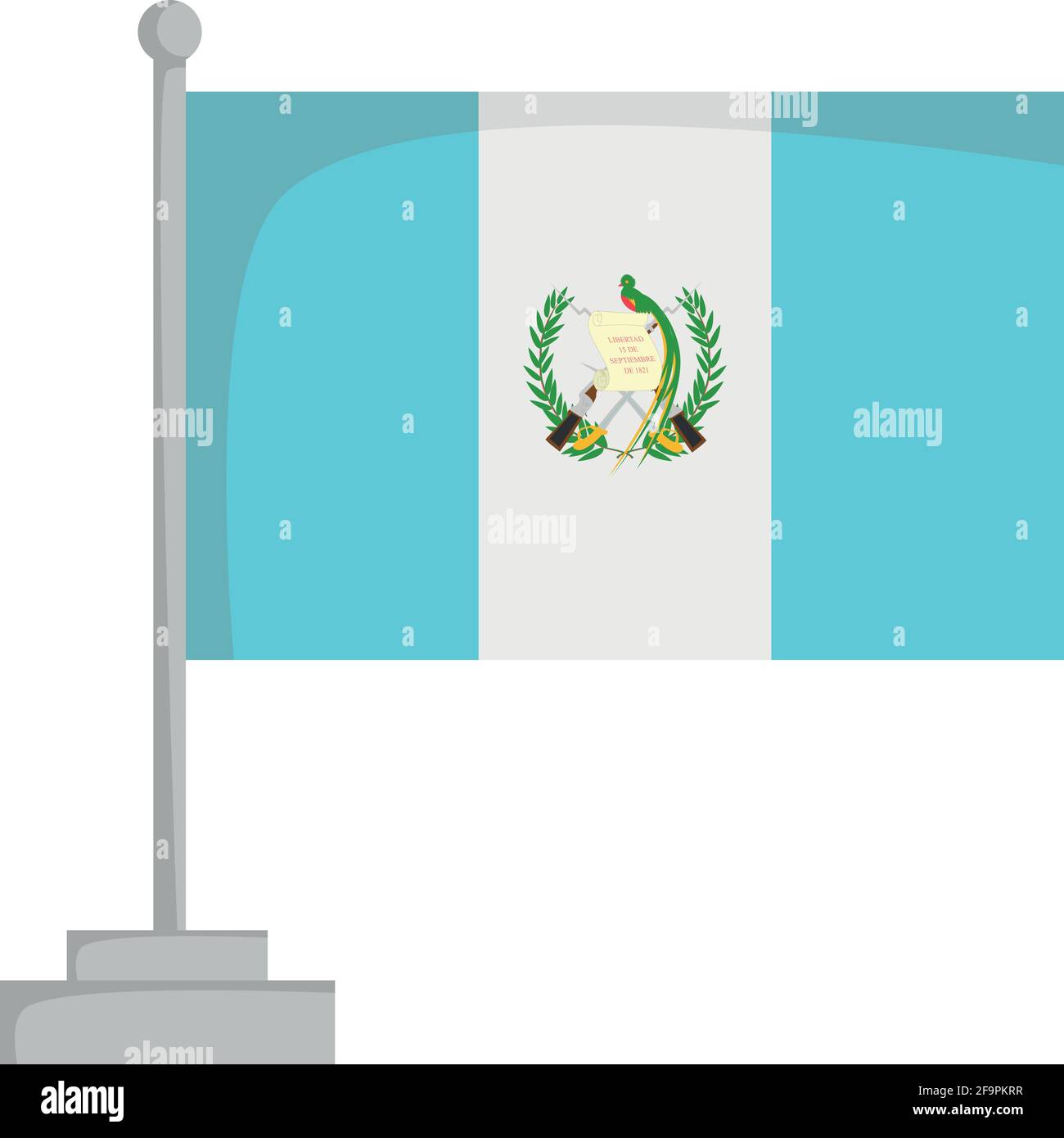 National flag of Guatemala Vector Illustration Stock Vector Image & Art ...