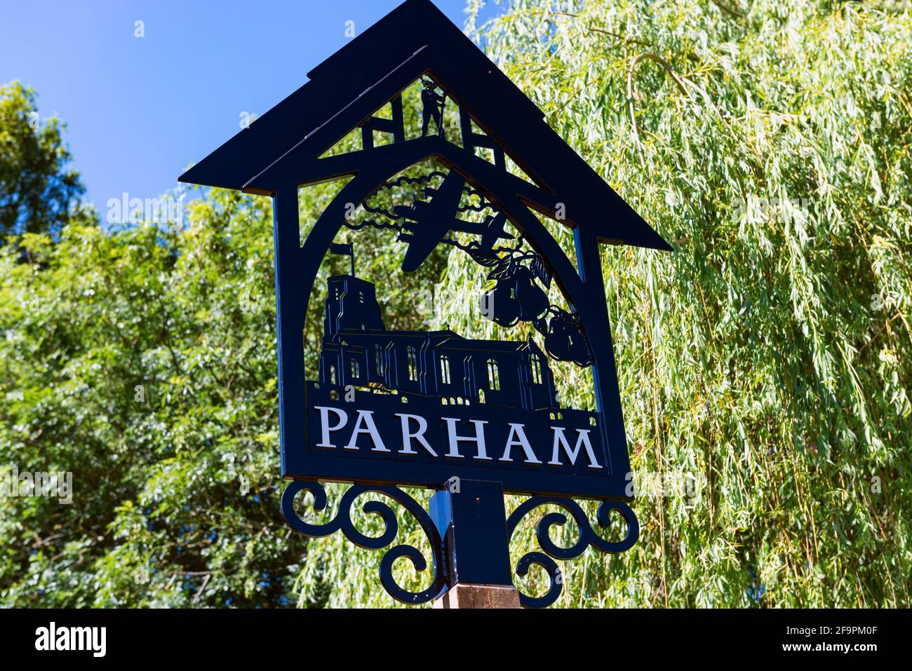 Parham village sign hi-res stock photography and images - Alamy