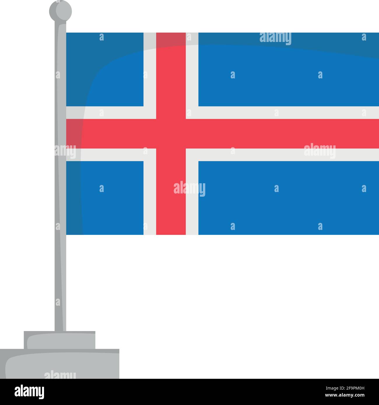 Flag of iceland Stock Vector Images - Alamy