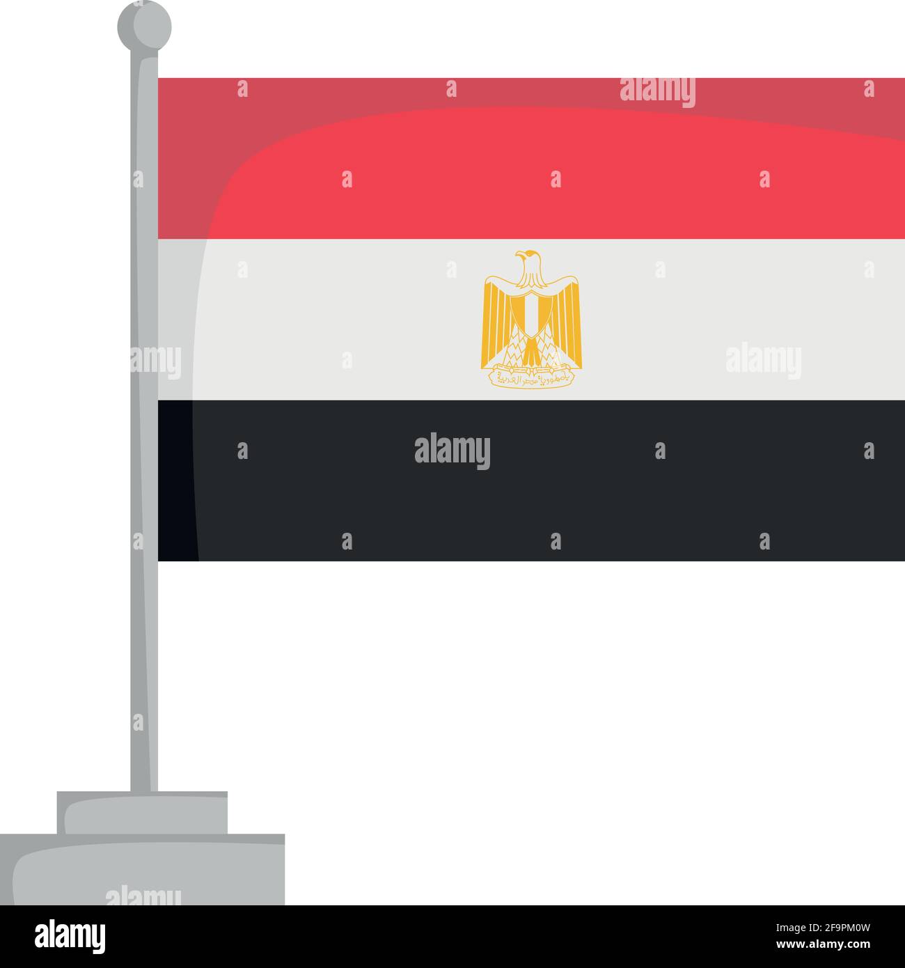 National flag of Egypt Vector Illustration Stock Vector Image & Art - Alamy