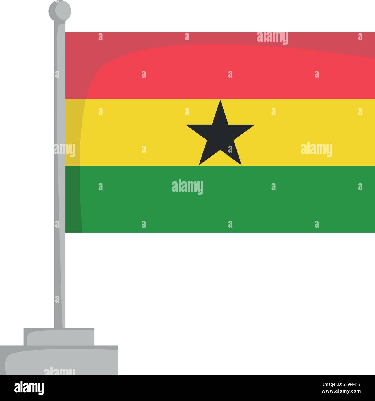 Ghana country flag icon Stock Vector Images - Alamy