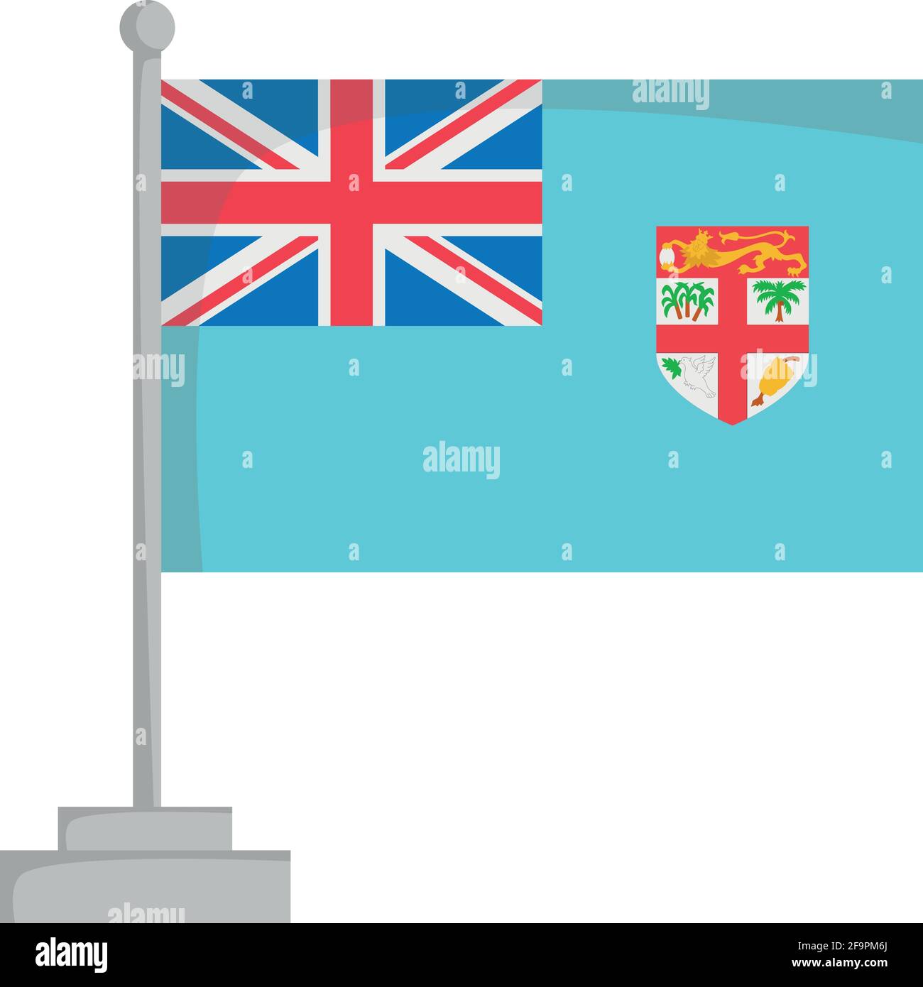 National flag of Fiji Vector Illustration Stock Vector Image & Art - Alamy