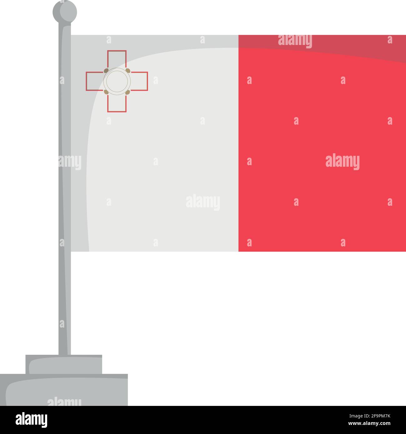 Flag of malta Stock Vector Images - Alamy