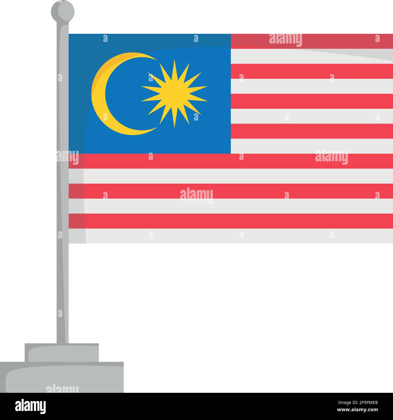 National flag of Malaysia Vector Illustration Stock Vector Image & Art ...