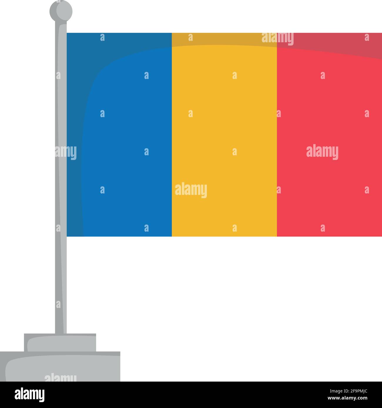 National flag of Romania Vector Illustration Stock Vector Image & Art ...