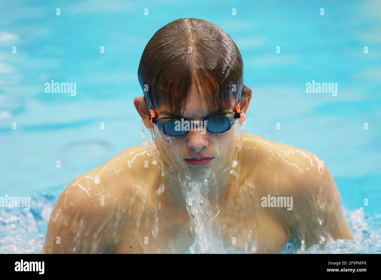 18.11.2018, Berlin, Berlin, Germany - Youth swimming in an indoor ...