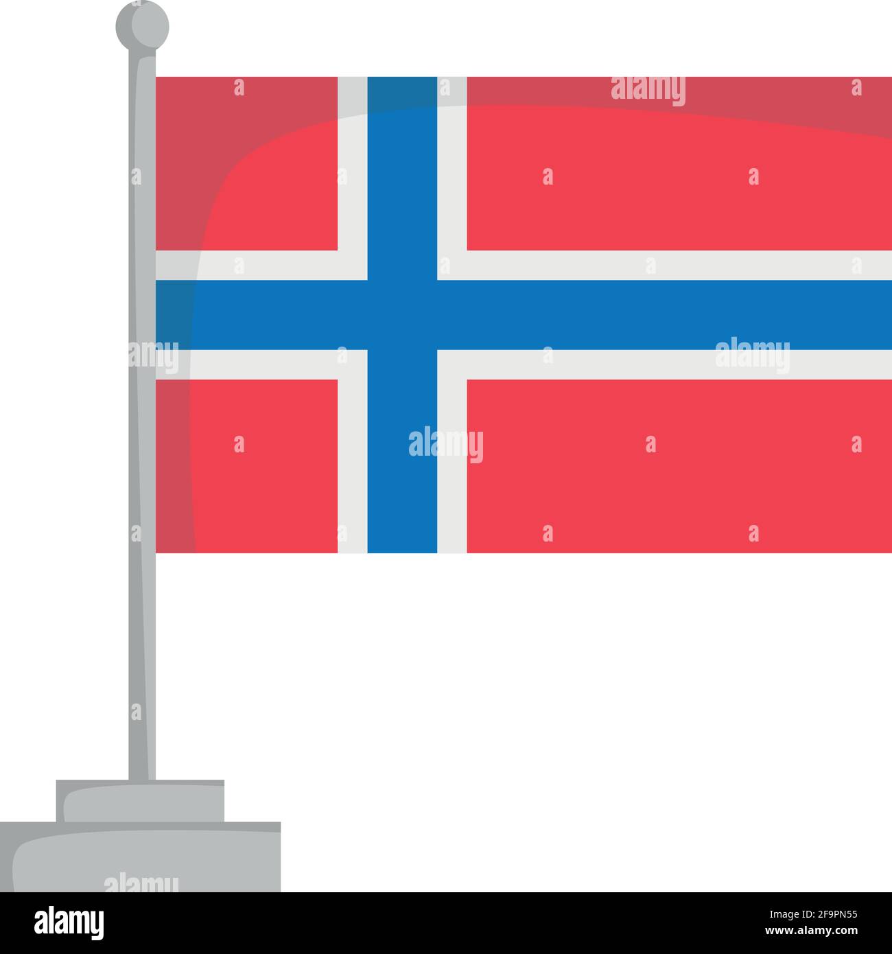 National flag of Norway Vector Illustration Stock Vector Image & Art ...