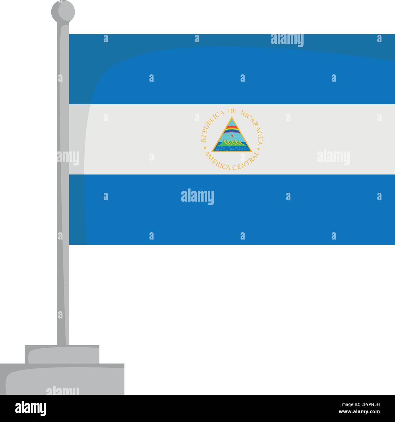 Flag of nicaragua Stock Vector Images - Alamy