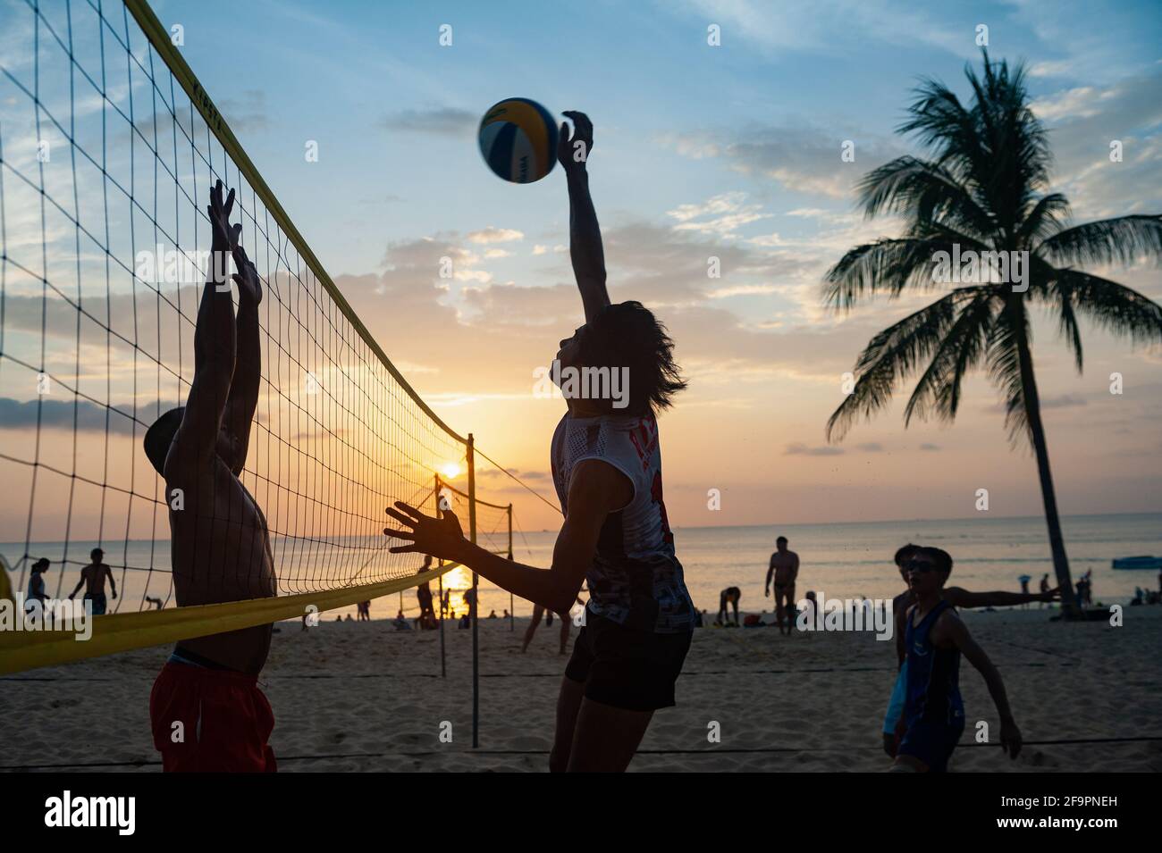 Model beach volleyball hi-res stock photography and images - Alamy