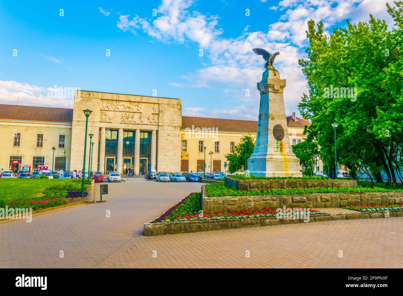 train station in the hungarian city Gyor Stock Photo - Alamy