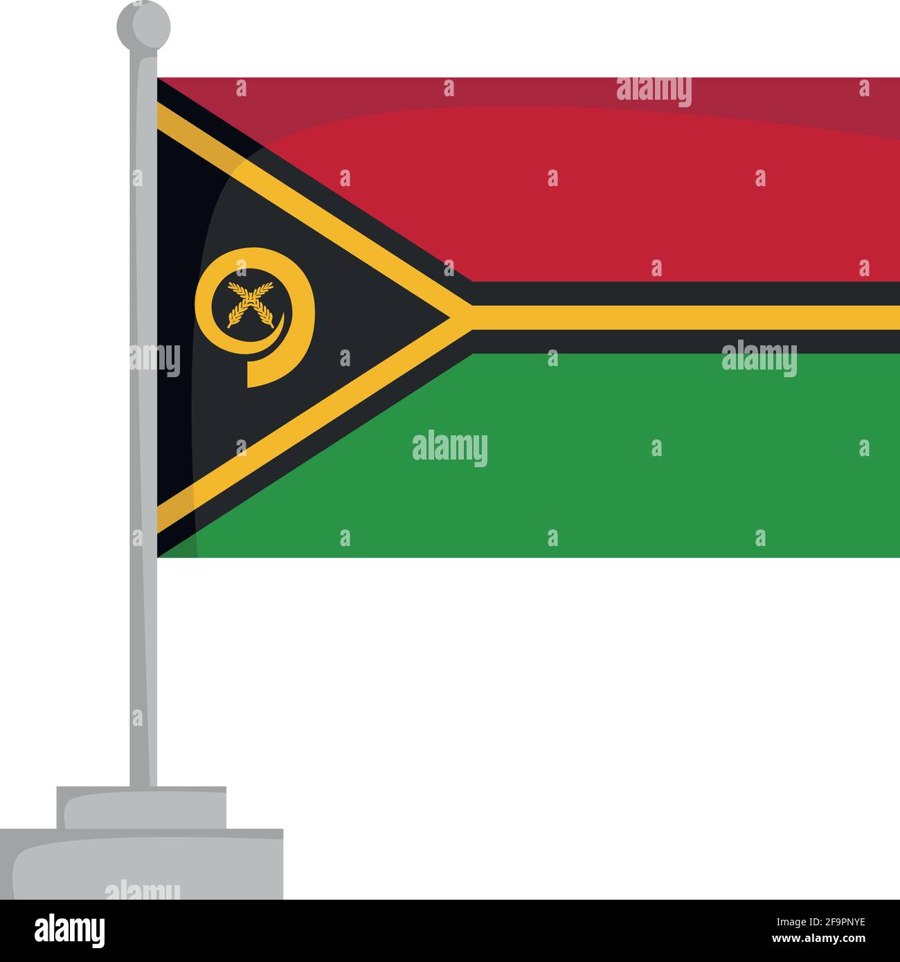 National flag of Vanuatu Vector Illustration Stock Vector Image & Art - Alamy
