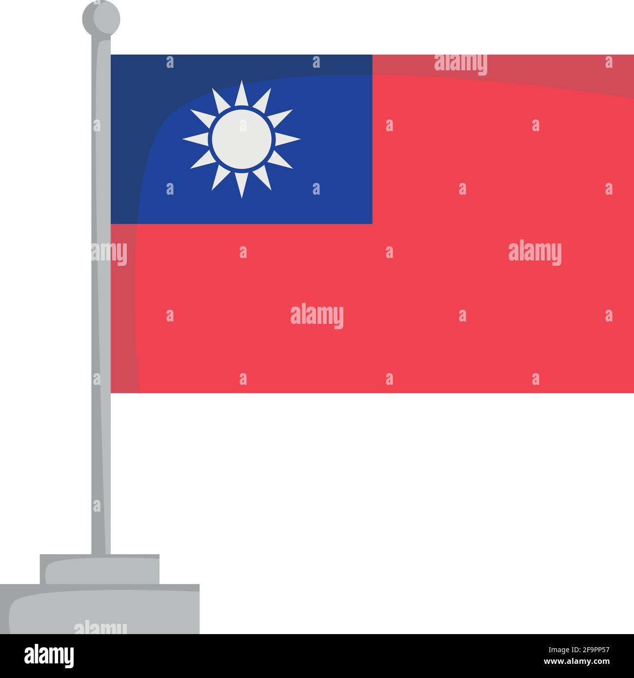 Taiwan flag clip art Stock Vector Images - Alamy
