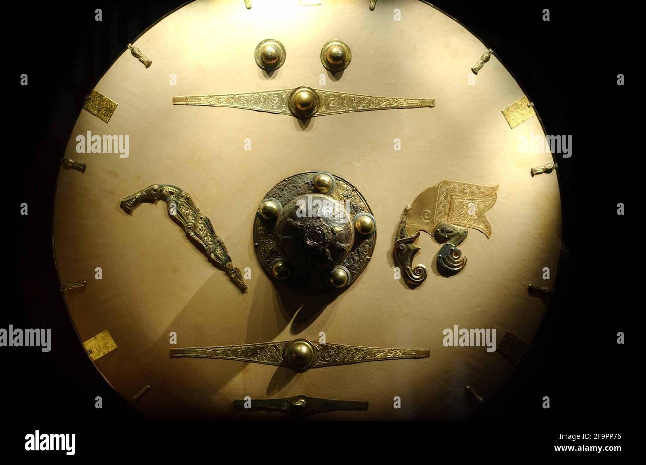 THE SUTTON HOO SHIELD,PART OF A NEW EXHIBITION CENTRE AT THE SUTTON HOO ...