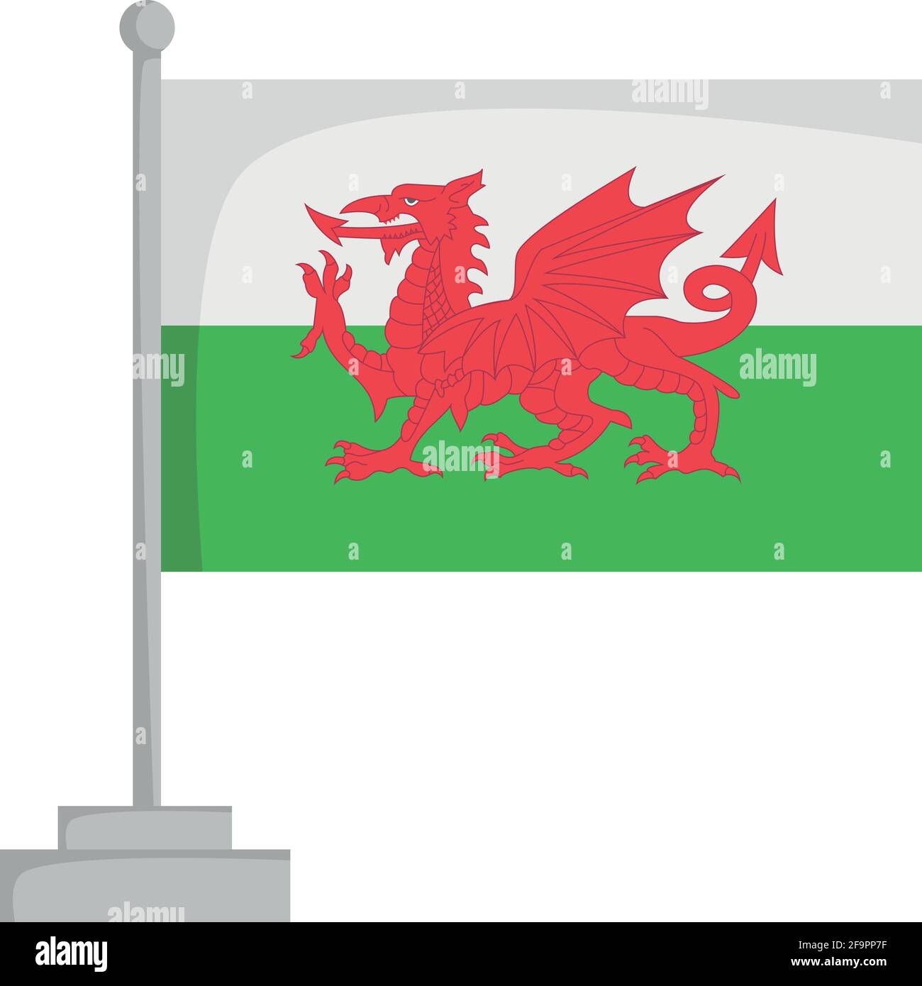 National flag of Wales Vector Illustration Stock Vector Image & Art - Alamy