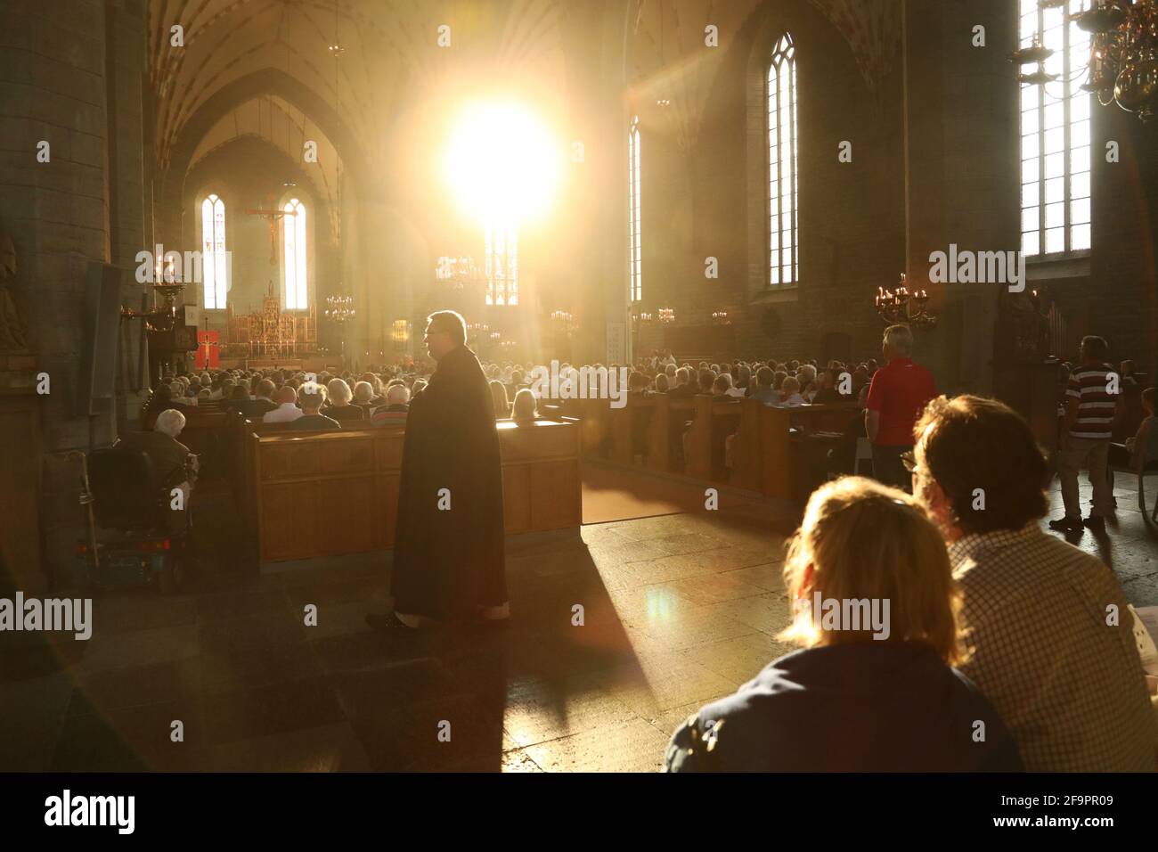 Interior picture, Vadstena abbey church Stock Photo - Alamy