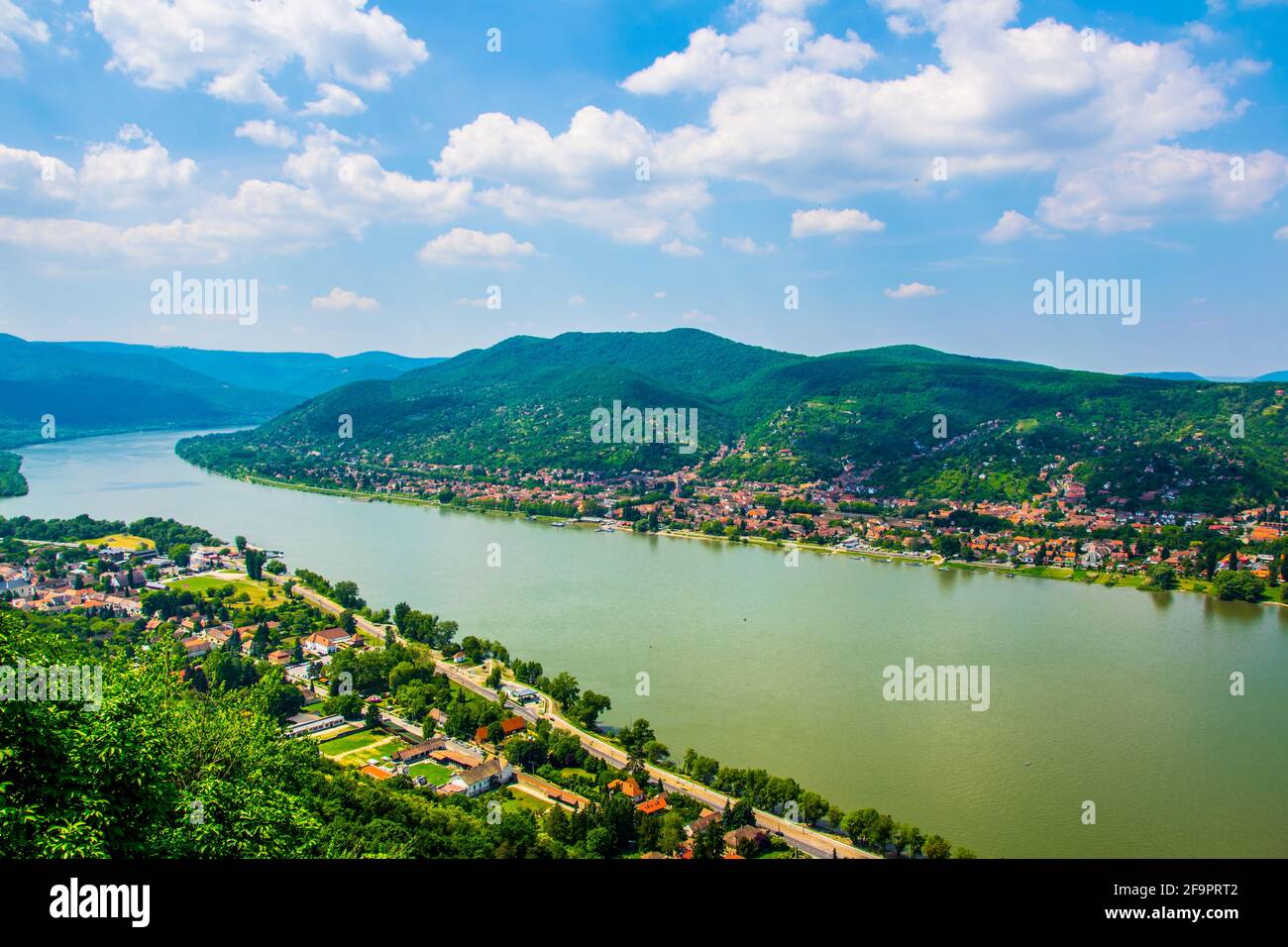The Danube bend viewed from Visegrad castle in Hungary Stock Photo - Alamy
