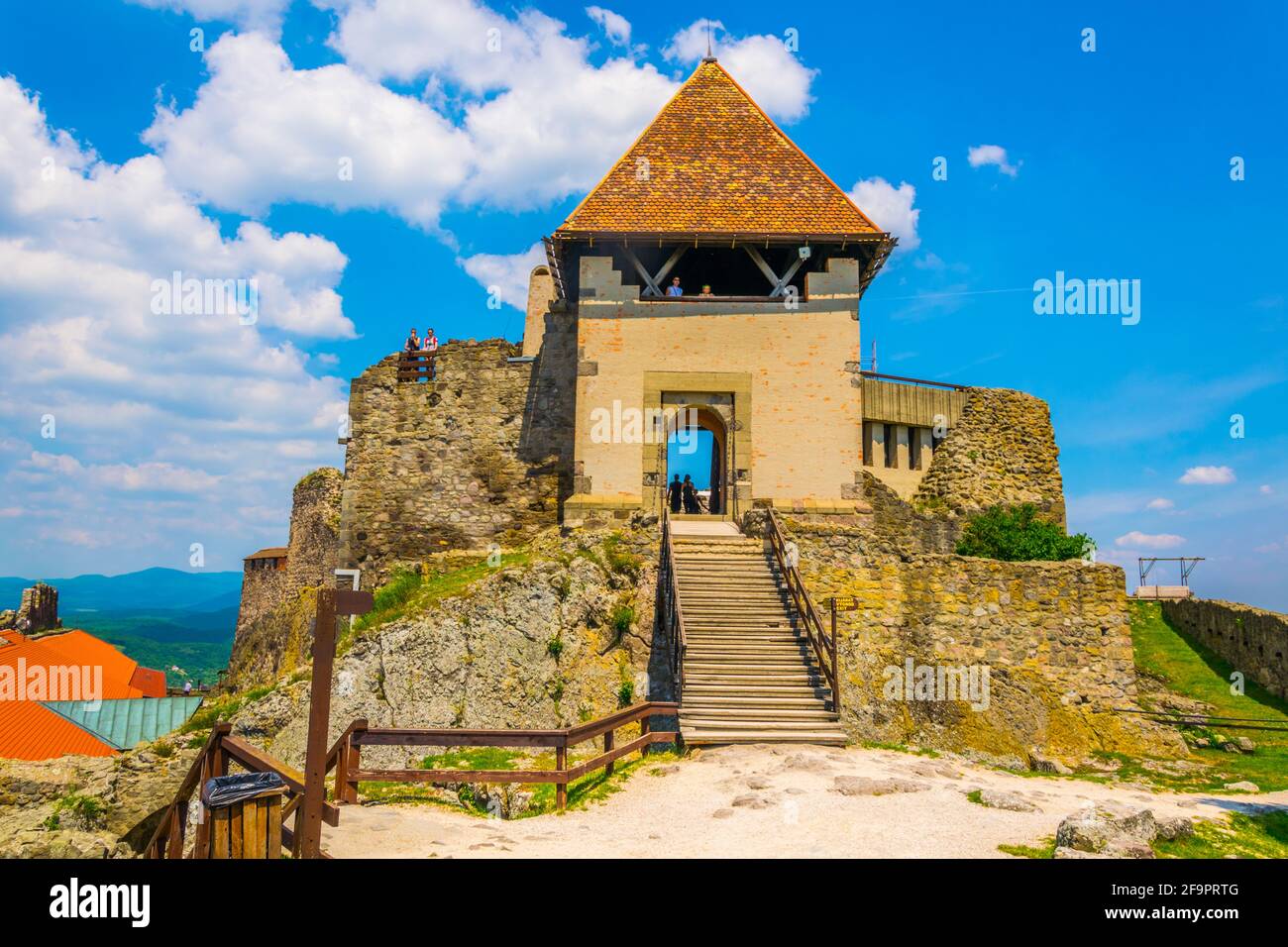 detail of the visegrad castle in Hungary Stock Photo - Alamy