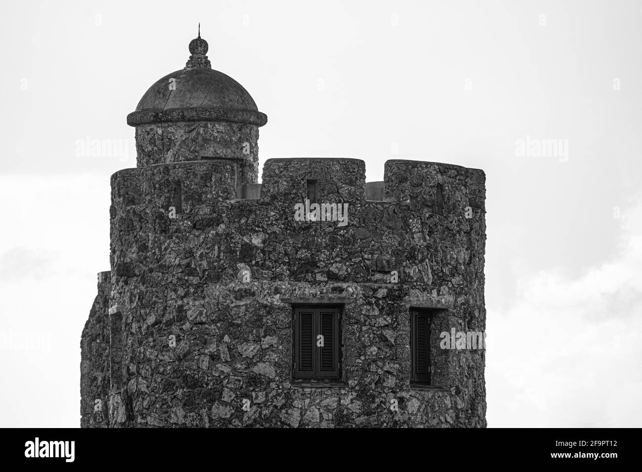 Dark night castle Black and White Stock Photos & Images - Alamy