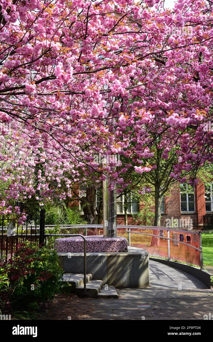 Beacon of Hope in Spring, Manchester Stock Photo - Alamy