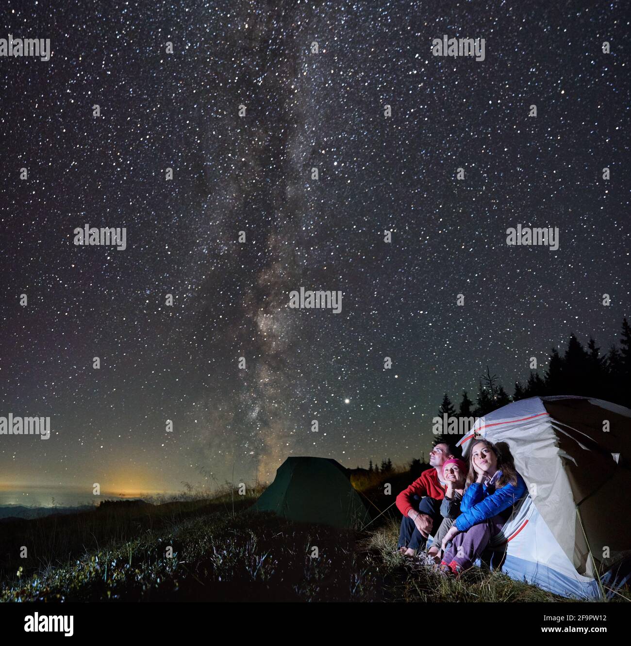 Starry sky family hi-res stock photography and images - Alamy