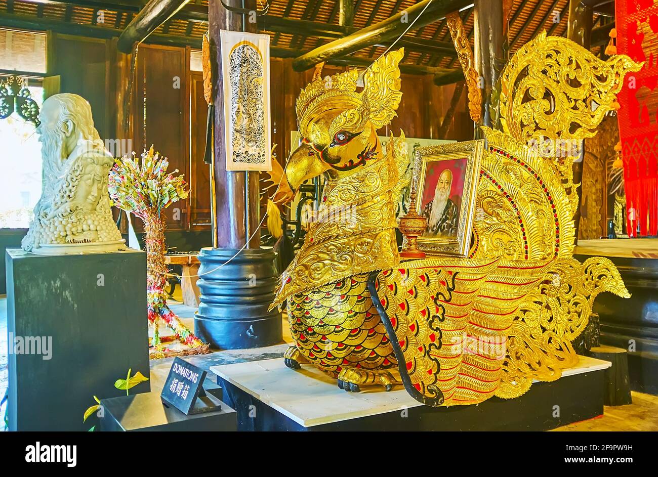 CHIANG RAI, THAILAND - MAY 11, 2019: The Hintha Myayngu mythical duck ...