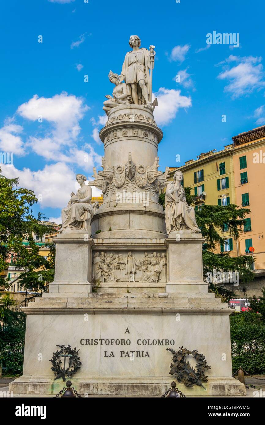 Columbus monument genoa italy hi-res stock photography and images - Alamy