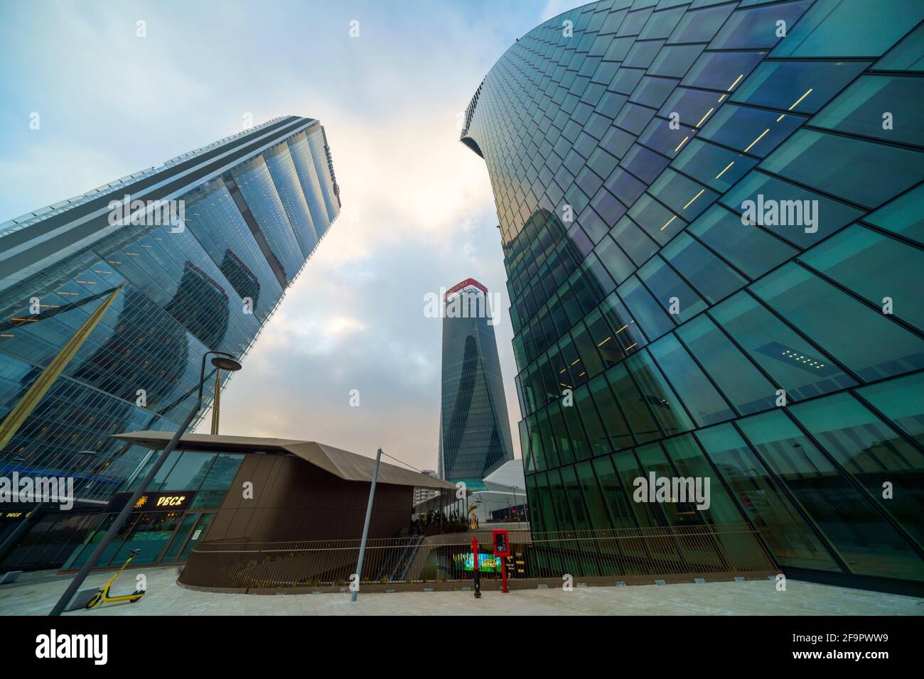 Milan, Italy: modern Citylife park with Isozaki, Hadid and Libeskind ...