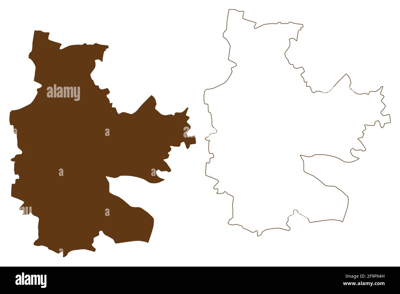 Cottbus city (Federal Republic of Germany, Urban district, State of ...