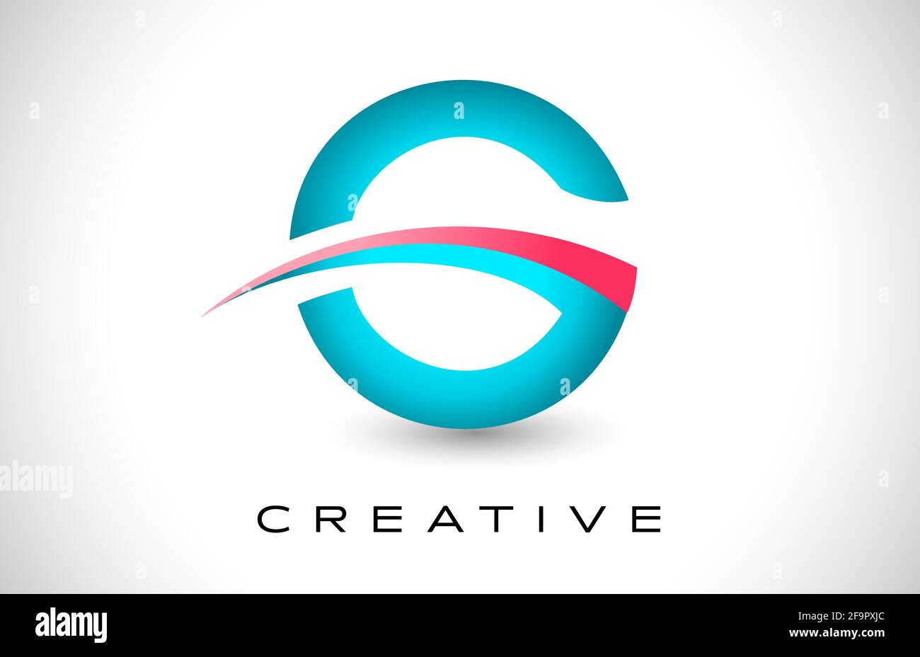 G Logo Design Vector with Creative Modern Design Shape and Blue Red ...