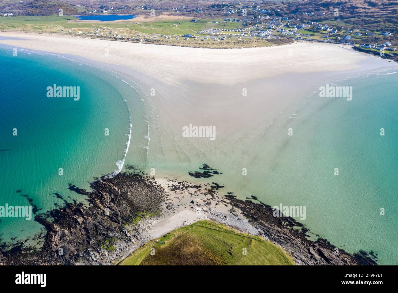 Aerial view of Portnoo in County Donegal, Ireland Stock Photo - Alamy