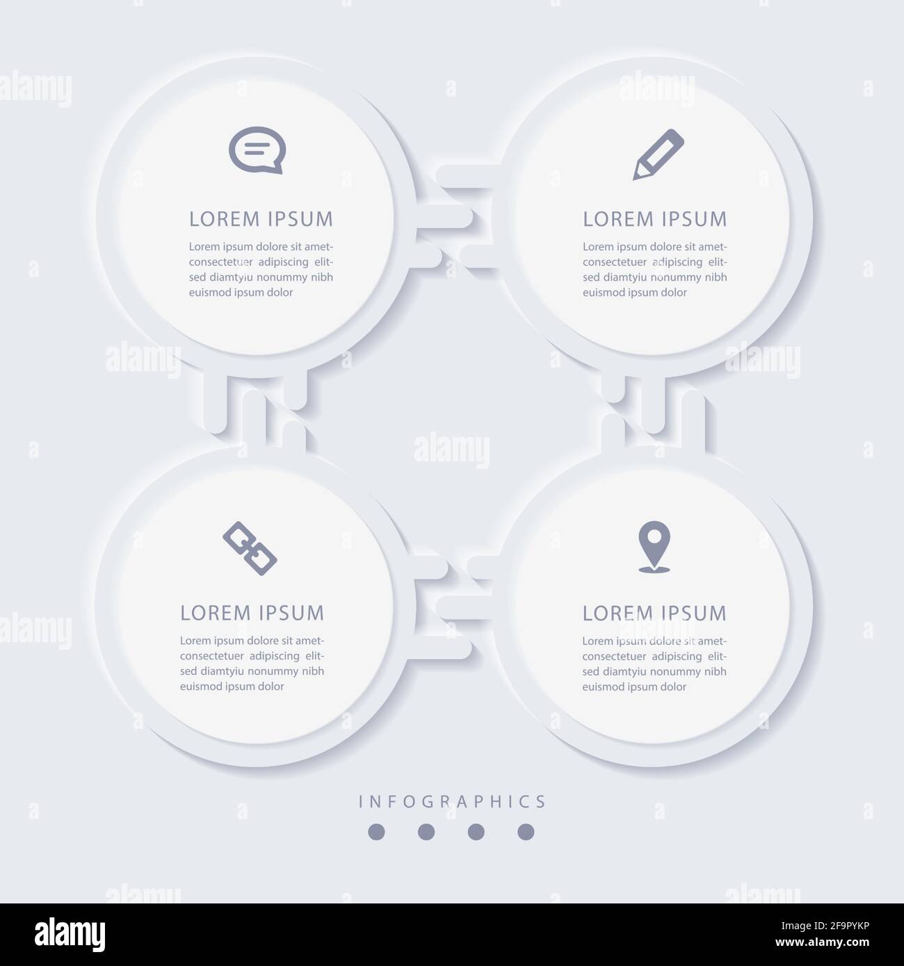 Vector elegant simple refined style infographic design UI template ...