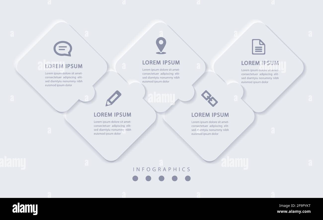 Vector elegant simple refined style infographic design UI template ...