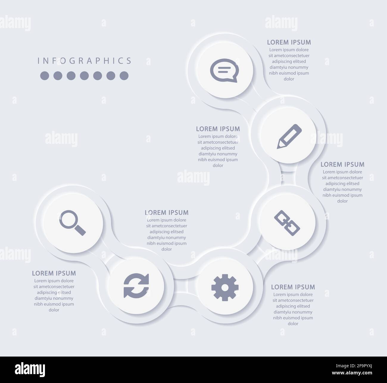 Vector elegant simple refined style infographic design UI template ...