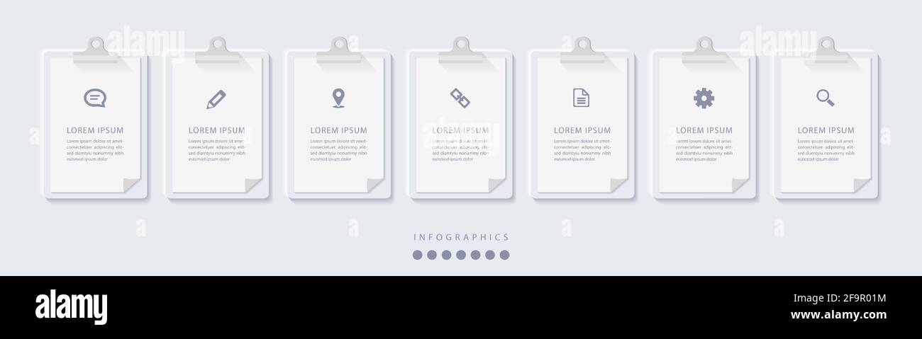 Vector elegant simple refined style infographic design UI template ...
