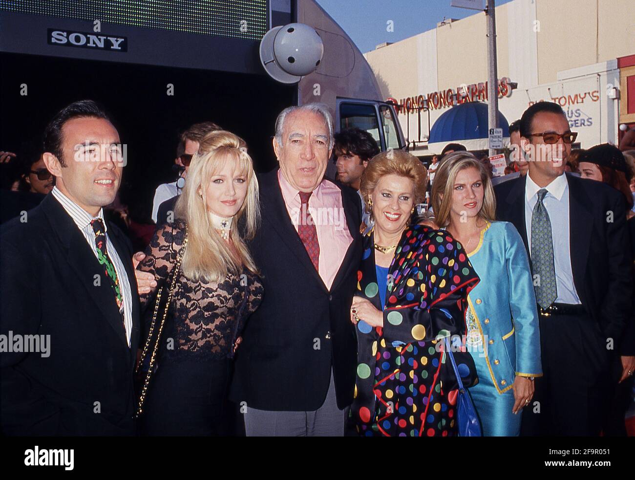 Anthony Quinn and family Circa 1990's Credit: Ralph Dominguez ...