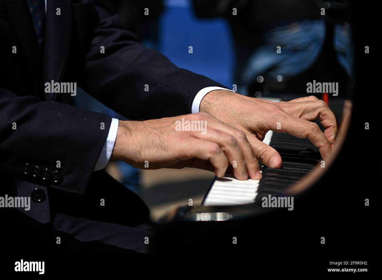 Milan, Italy. 20th Apr 2021. Conductor Alberto Veronesi performs at the ...