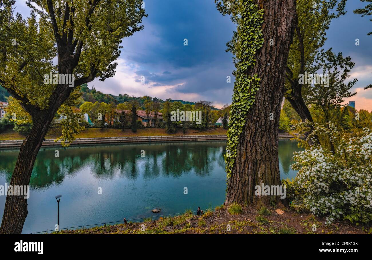 Turin valentino parco river hi-res stock photography and images - Alamy