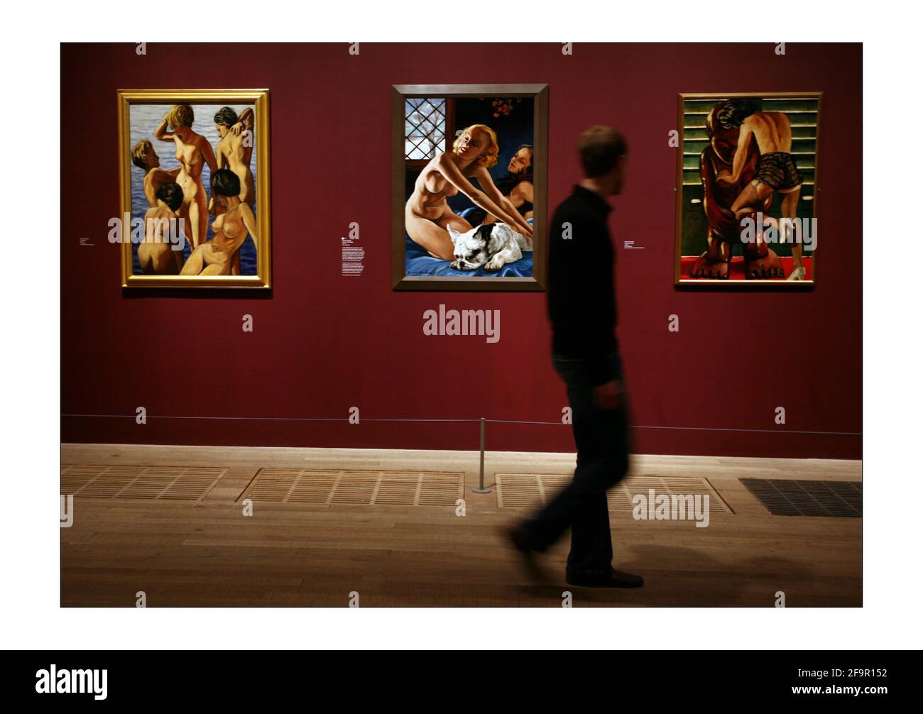 A visitor views paintings by Francis Picabia.Duchamp, Man Ray, Picabia ...