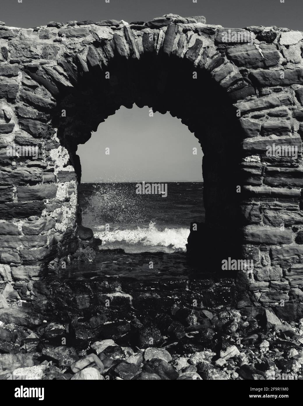 Gate to blue Stock Photo - Alamy