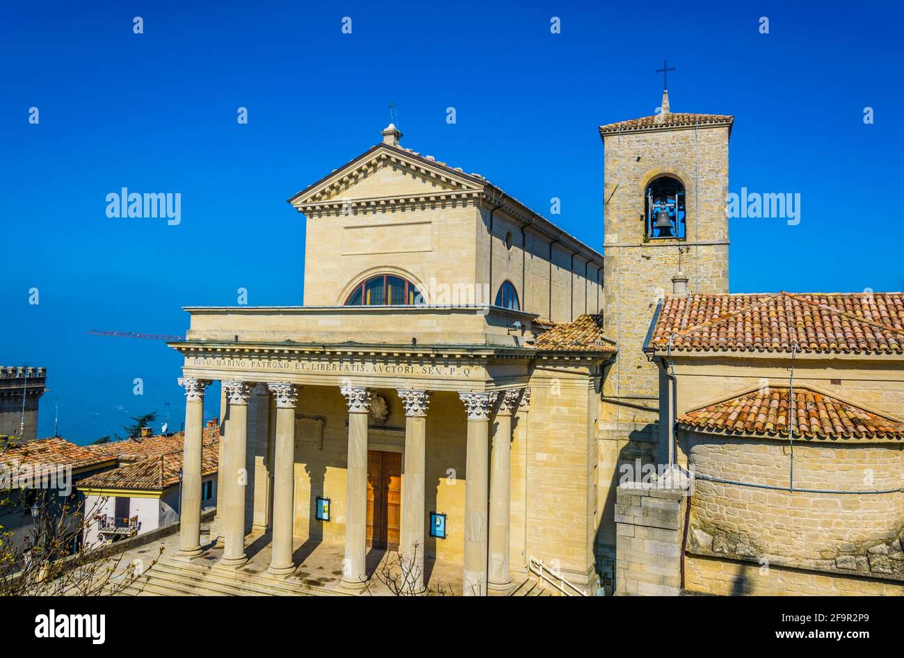 Basilica di San Marino. Catholic church of the Republic of San Marino ...