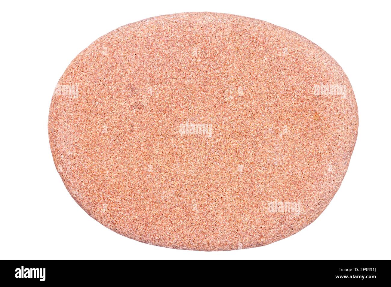 Top view of single red pebble isolated on white background Stock Photo ...