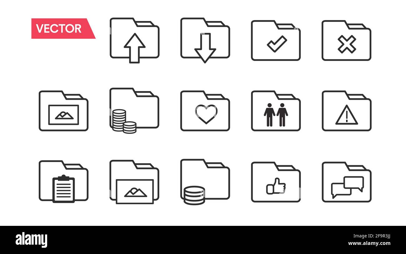 Icon folder share Cut Out Stock Images & Pictures - Alamy