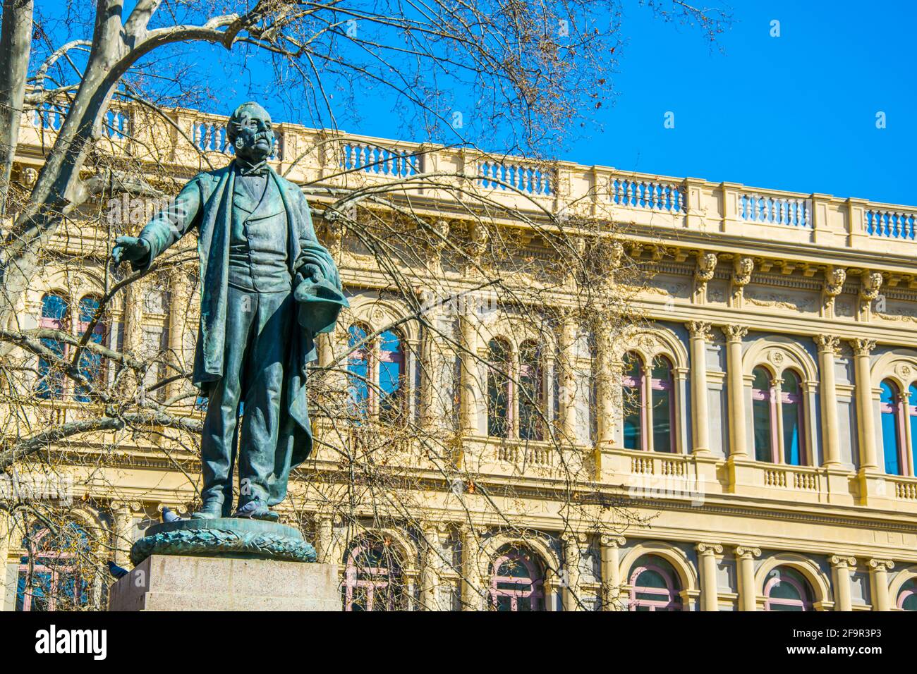 monument of Marco Minghetti situated in Bologna, Italy Stock Photo - Alamy